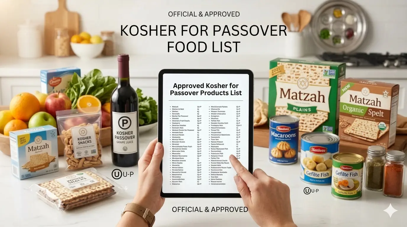 Sephardic Approved Passover Food List | Annual Pesach Guide